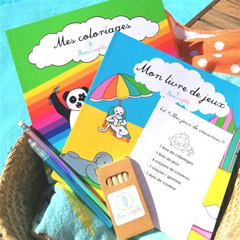 Kit De Jeux Et Coloriages Pour Enfants Livres Jeunesse Avec Crayons De