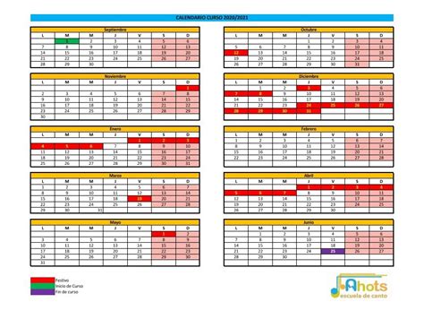Calendario Curso Escuela De Canto Ahots