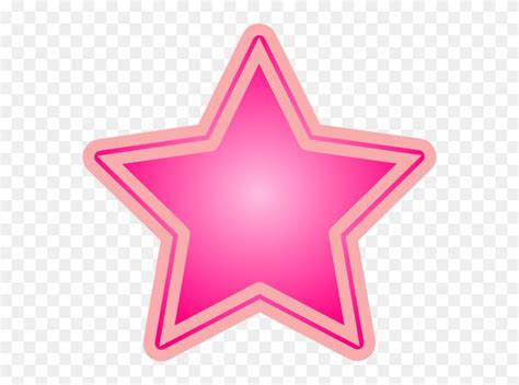 A Pink Star On A Transparent Background