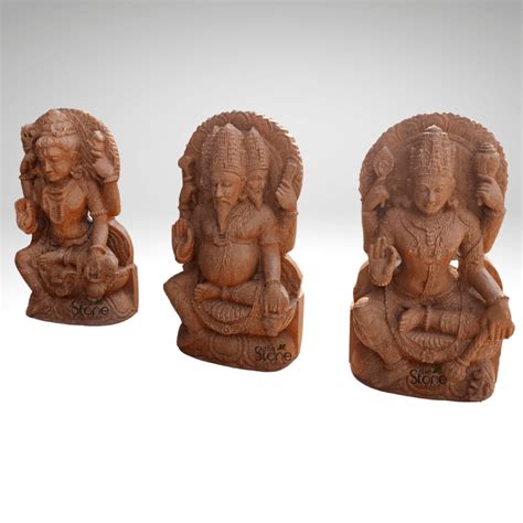 Trimurti Statue Buy Best Carved Idols The Stone Studio