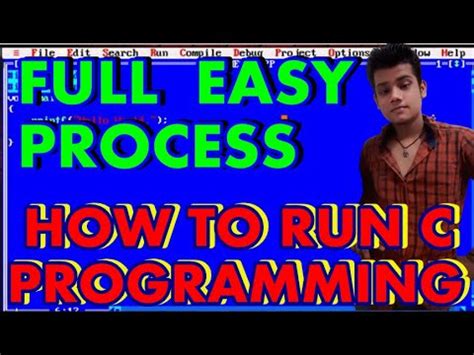 How To Run C Program With Turbo C FULL EXPLAINED CREATING FIRST
