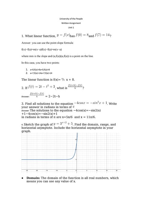 unit 1 math written assignment university of the people written assignment unit 1 1 what