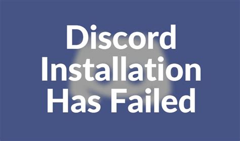 fix discord installation has failed issue in windows 10