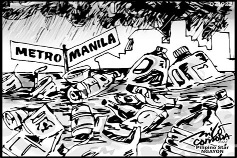 OP ED CARTOONS Basura Dahilan Ng Baha Sa Metro Manila Pinoys Na2log