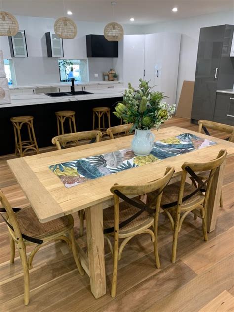 Farmhouse Recycled Elm Dining Table DL184 DL240 DL290 Megaria