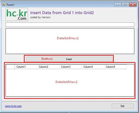 VB NET Fill Selected Value To A Grid From Another Grid HTML