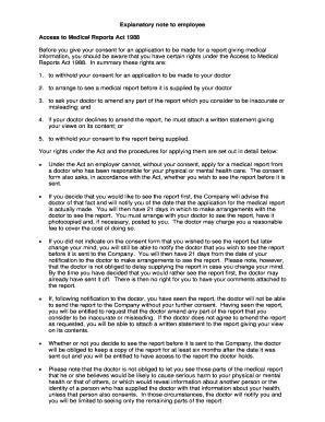Fillable Online Explanatory Note To Employee Fax Email Print PdfFiller