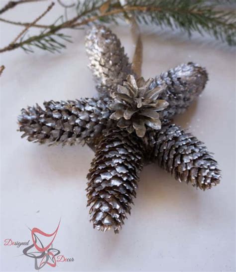 Diy Pine Cone Ornaments Christmas Decorating On A Budget Part