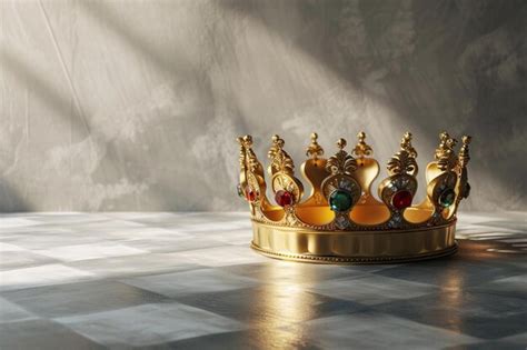 Premium Photo Exquisite Render Of A Realistic Gold Crown On