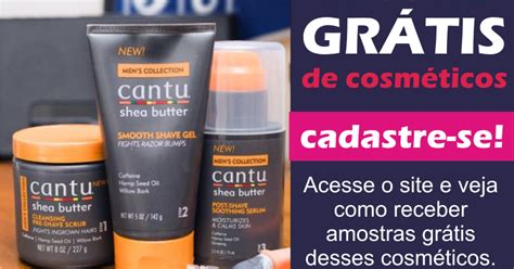 Amostras Grátis Cosméticos Cantu Beauty Tudo aqui é grátis
