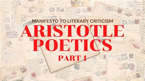 Poetics By Aristotle Part 1 Literary Criticism YouTube
