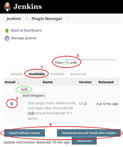 headless execution of gui tests with jenkins