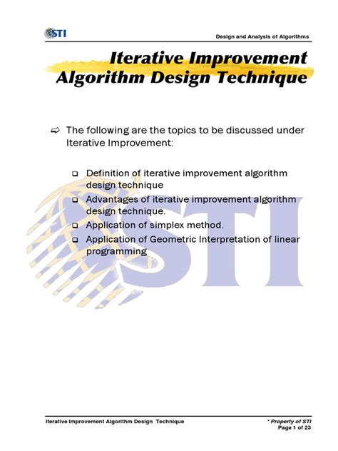 pdf meljun cortes algorithm iterative improvement dokumen tips