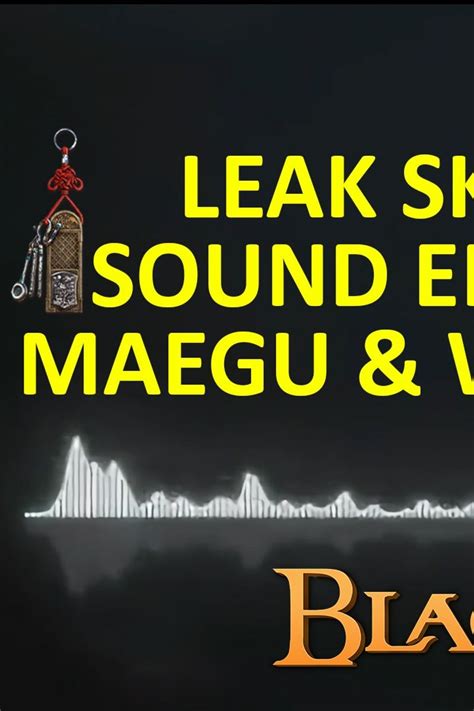 Leak Skill Sound Effect Maegu Woosa New Class Black Desert Online