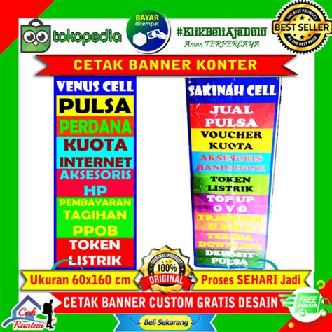Detail Spanduk Konter Hp Koleksi Nomer