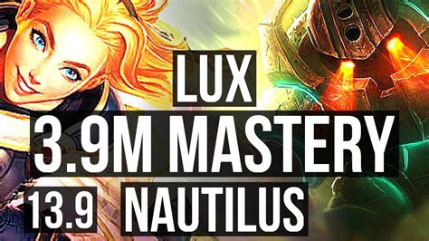LUX Cait Vs NAUTILUS Jinx SUP 3 9M Mastery 8 1 10 1700 Games