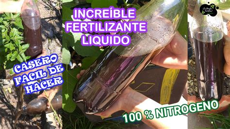Increíble fertilizante liquido casero fácil y económico 2