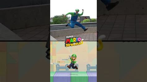Super Mario 3D World Stunts In Real Life YouTube