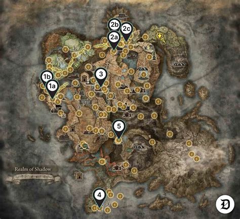 All Dungeons In Elden Ring Shadow Of The Erdtree Mapped