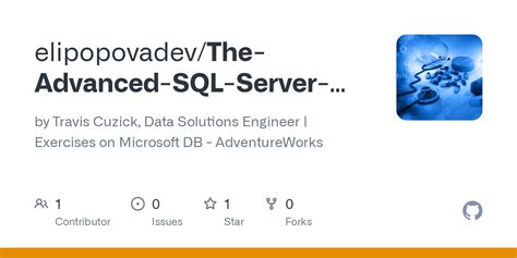 Github Elipopovadev The Advanced Sql Server Masterclass For Data
