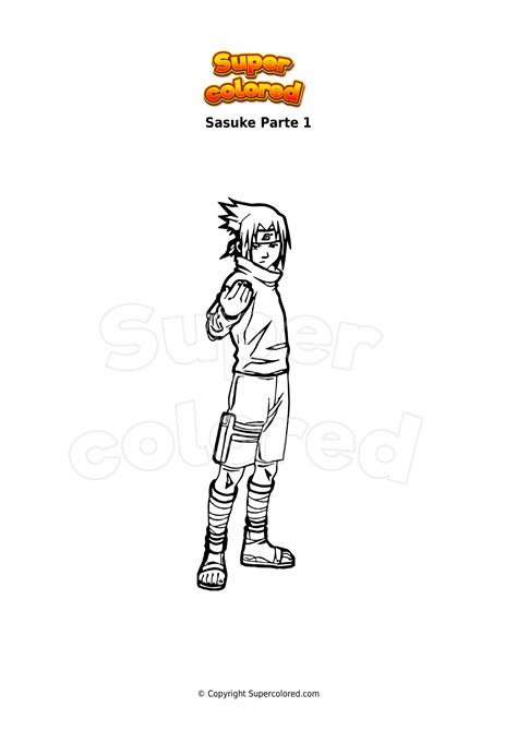 Disegno Da Colorare Sasuke Parte 1 Supercolored