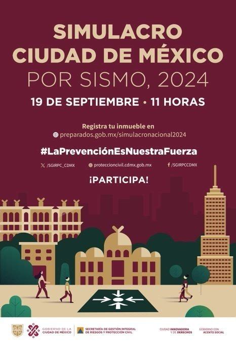 Cuándo es el Simulacro Nacional de septiembre 2024 A qué hora sonará