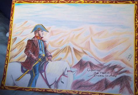 Dibujo De San Martín A Caballo Urema Nacor