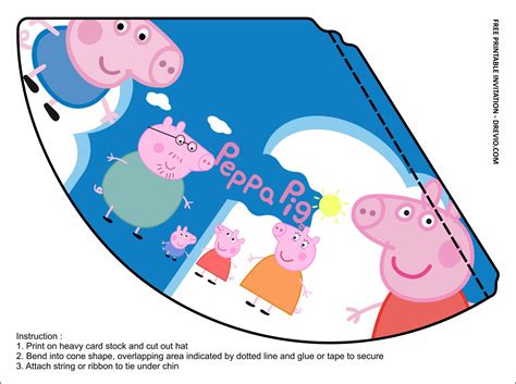 Free Printable Peppa Pig Birthday Party Kits Templates Free