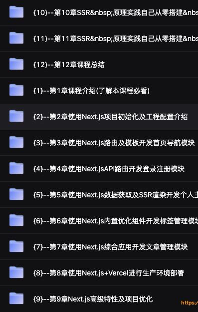 next js react node系统实战 搞定ssr服务器渲染 完结无密 独角兽资源站