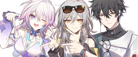 Trailblazer Stelle March 7th Dan Heng March 7th And 2 More Honkai