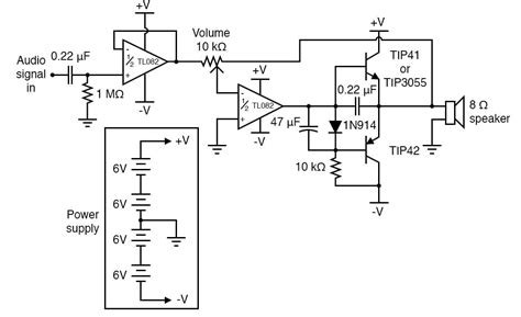 Diagram Class B Amplifier Circuit Diagram Mydiagram Online