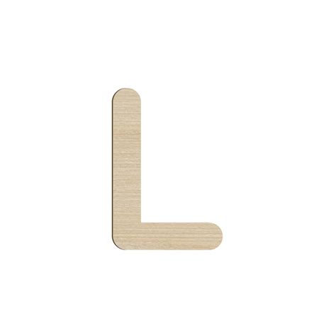 lettre L majuscule en bois lettre décorative en bois