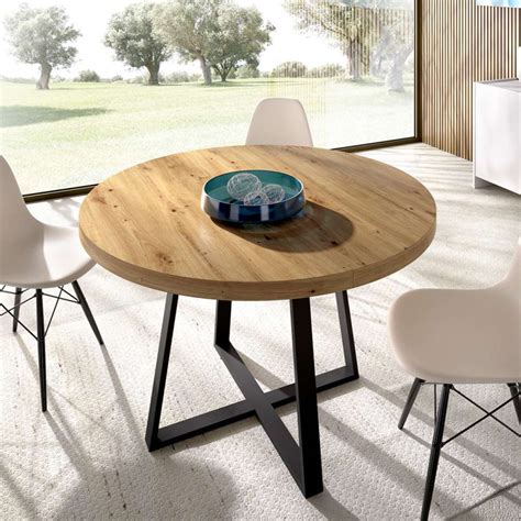 Mesa Comedor Redonda Extensible Jara
