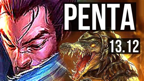 Yasuo Vs Renekton Top Penta Games Dominating Euw Master