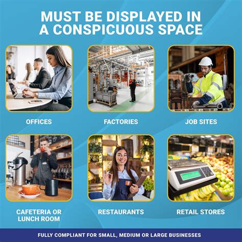 Póster de leyes laborales estatales y federales de Mississippi 2024