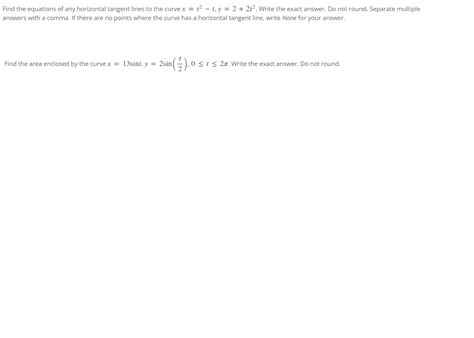 solved find the equations of any horizontal tangent lines to