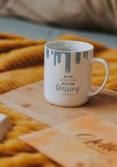 My Cup Overflows With Your Blessing Mug Wrap Psalm 23 5 Etsy