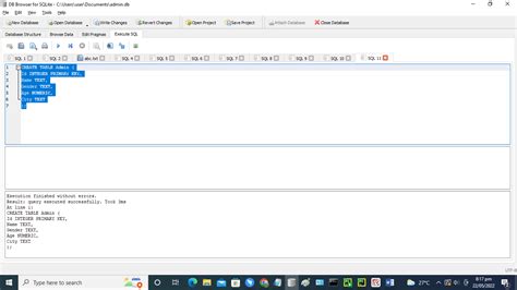 Sqlite Database Create Table Query Cabinets Matttroy
