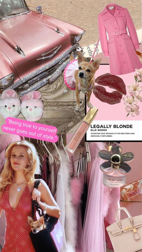 Legallyblonde Ellewoods Moodboard Aesthetic Pink Shuffles In 2022