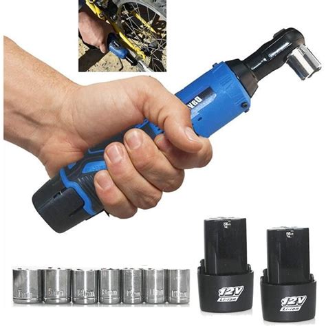 Clé à cliquet électrique sans fil 3 8 40 Nm 230 tr min 12 V Avec