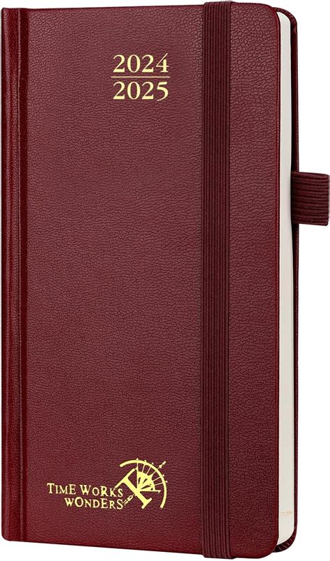 Poprun Pocket Academic Diary Hardback Slim X Cm Week