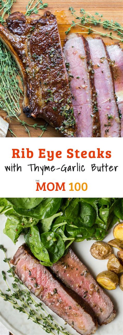 These Rib Eye Steaks With Thyme Garlic Butter Are An Extremely Classy