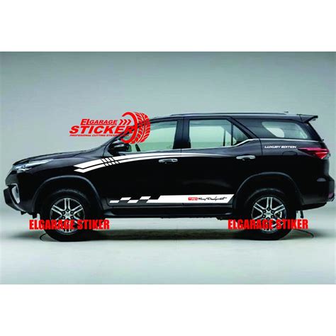 Jual Stiker Mobil Toyota Fortuner Cutting Stiker Striping Variasi List