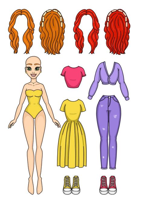 clothing for paper doll katemade free printables Одежда для куклы