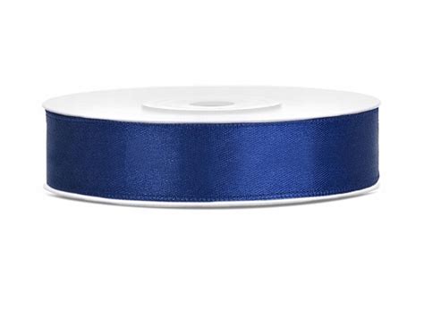 TASIEMKA WSTĄŻKA SATYNOWA GRANATOWA 12mm 25m 12104150364 Allegro pl