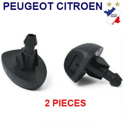 2 Gicleur Lave Glace Buse Jet Pare Brise Pour Peugeot 207 307 308 406
