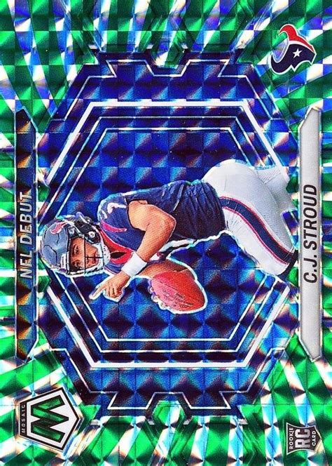 Cj Stroud Mosaic Nd Nfl Debut Green Swirl Price Guide