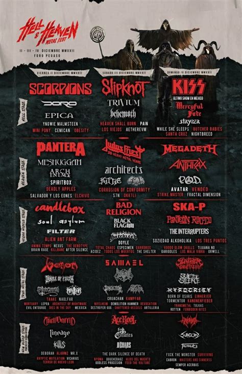La Jornada Scorpions Slipknot Y Kiss Encabezan Cartel Del Hell And