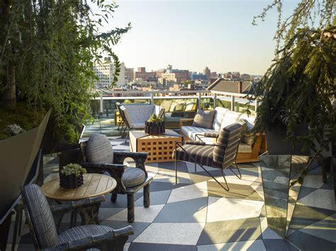 KELLY WEARSTLER INTERIORS Rooftop Terrace Blodgett Residence New