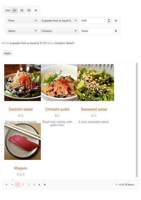 filter asp mvc controls telerik ui for asp mvc